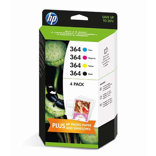 Multipack 4 cartucce inkjet (HP364) nero e colori Originali N9J73AE ...